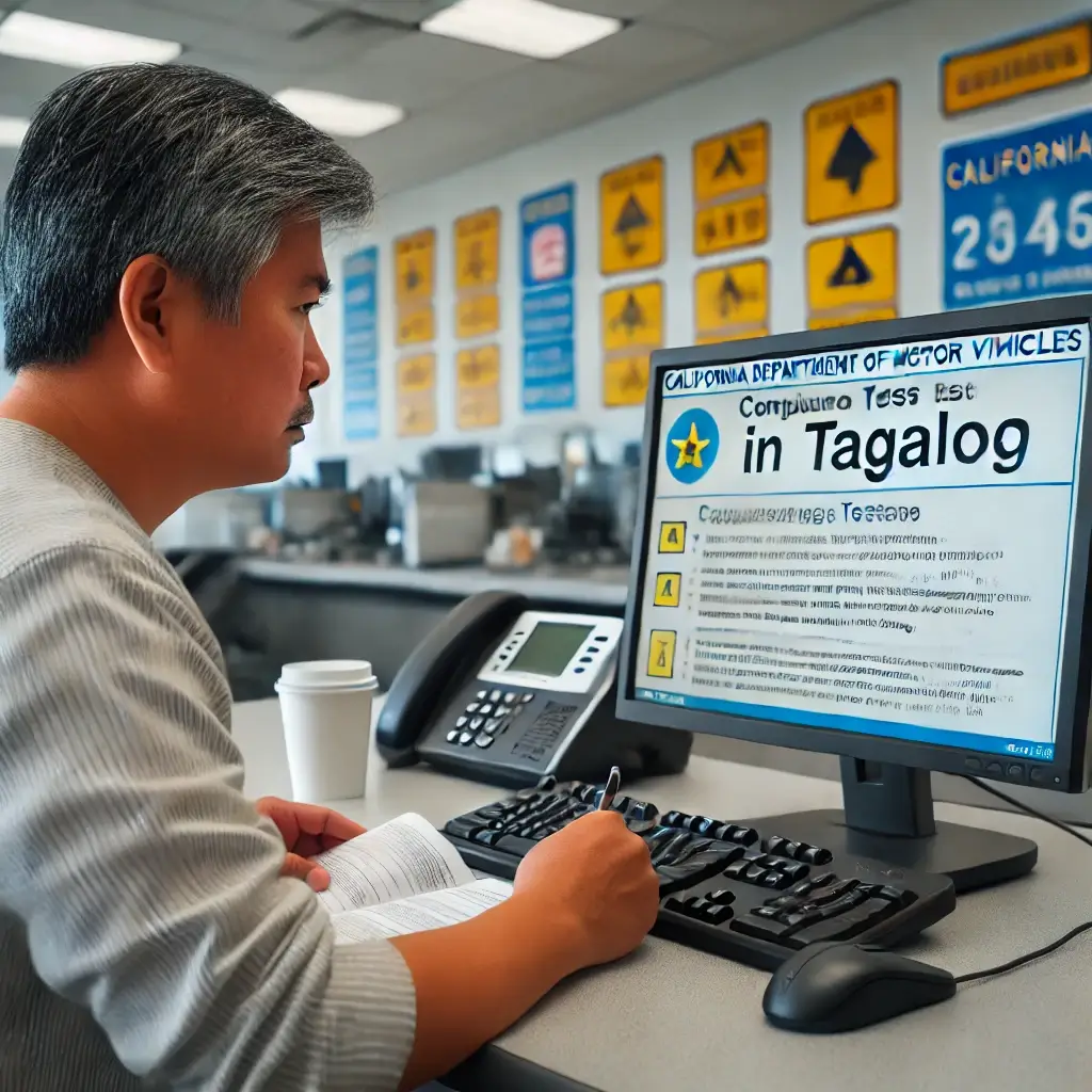 California DMV Written Test In Tagalog - Sample Test 2
