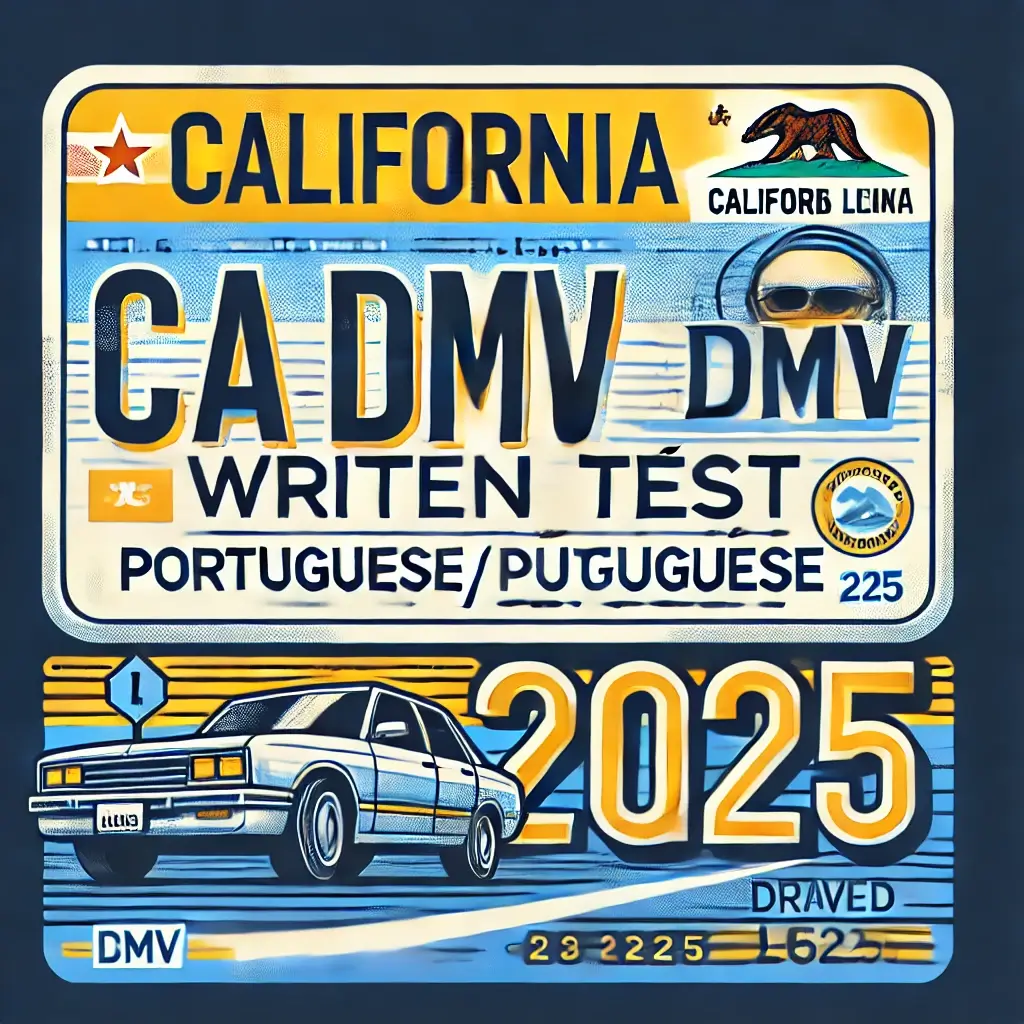 CA DMV Written Test In Portuguese Questions Answers