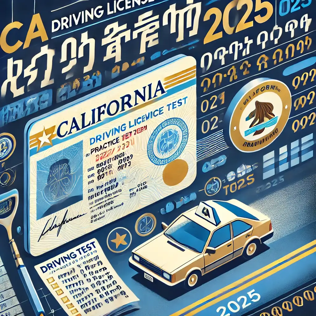 CA Driving License Practice Test In Amharic 2026 Questions Answers