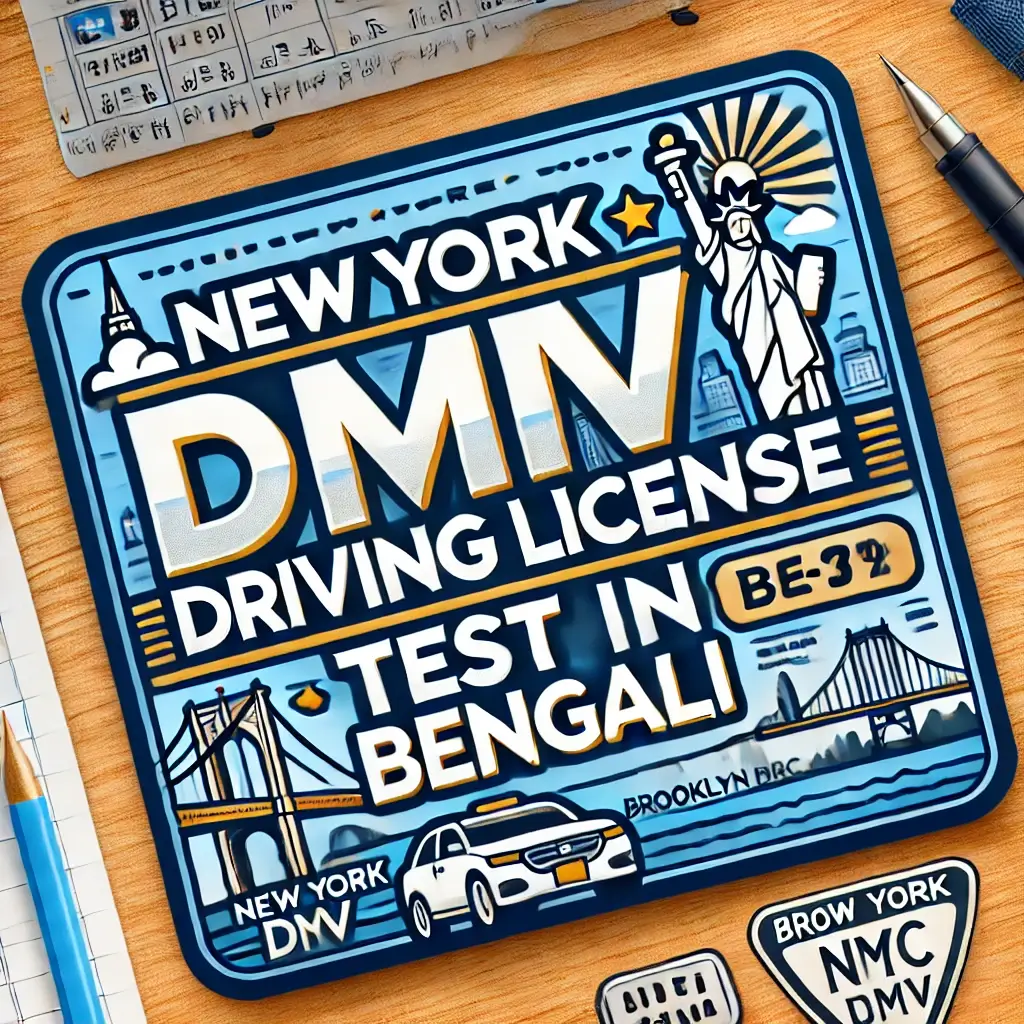 New York DMV Driving License Test In Bengali - Permit Test 2026