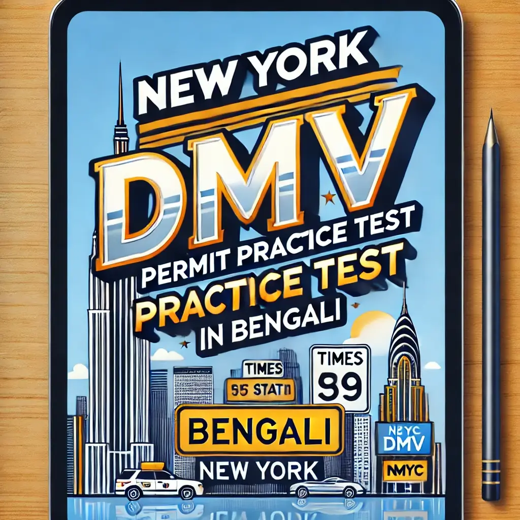 New York DMV Permit Practice Test In বাংলা (Bengali) 2025