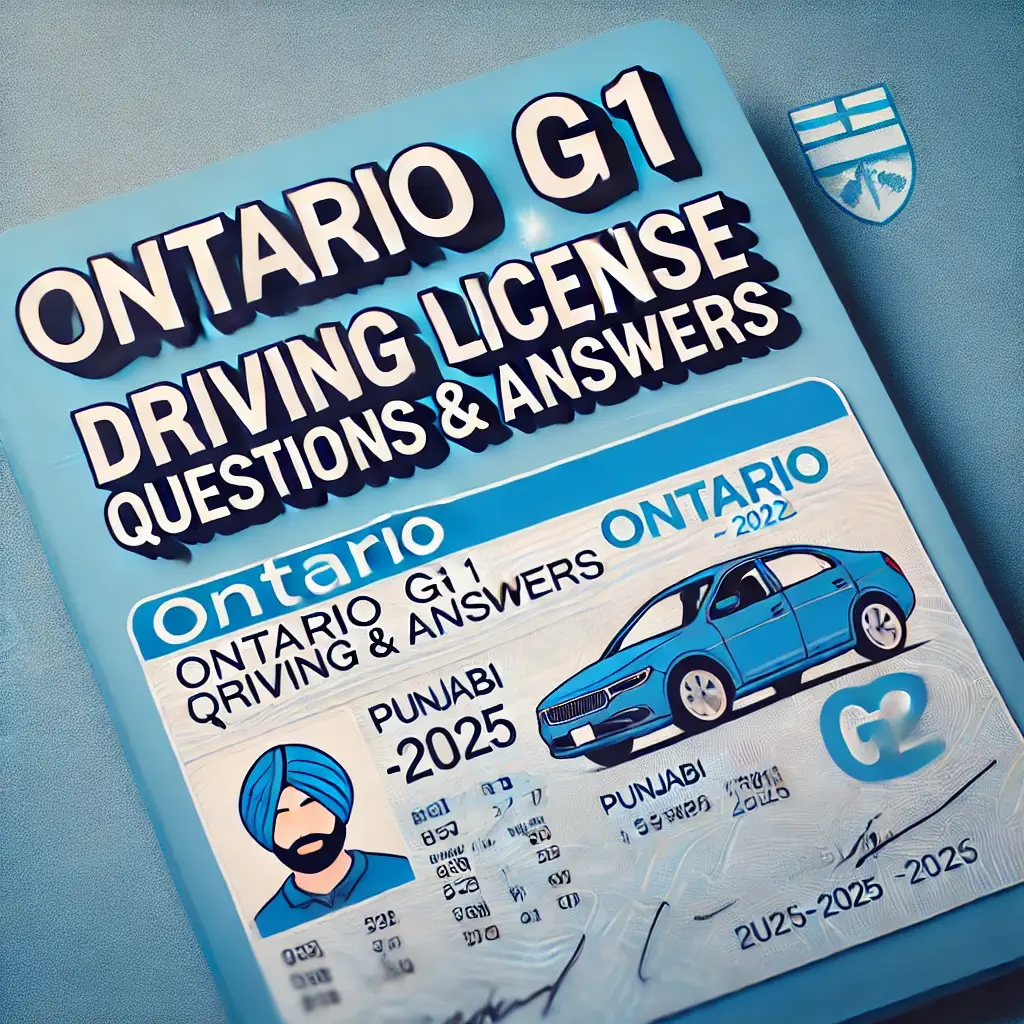 Ontario G1 Diving License Questions Answers In Punjabi - Permit ...