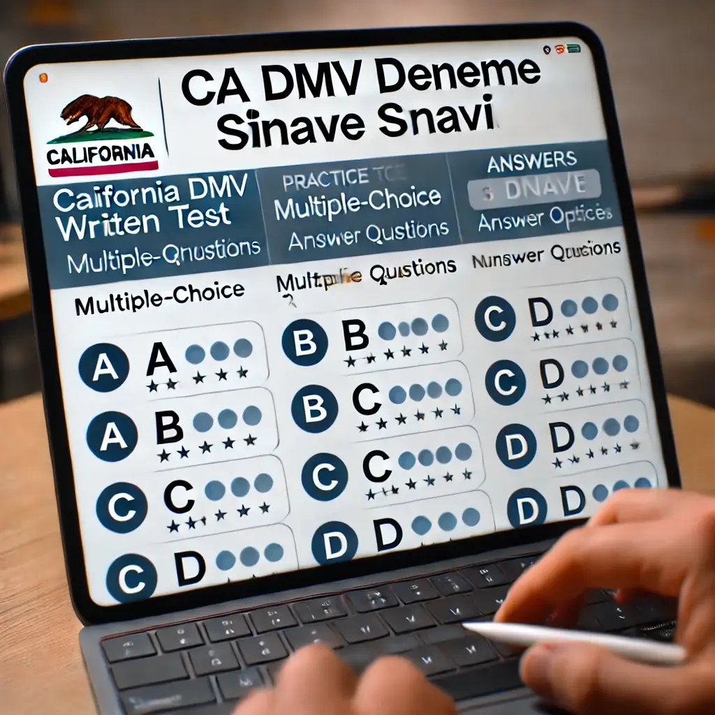 CA DMV Written Test In Turkish 2025 Questions Answers