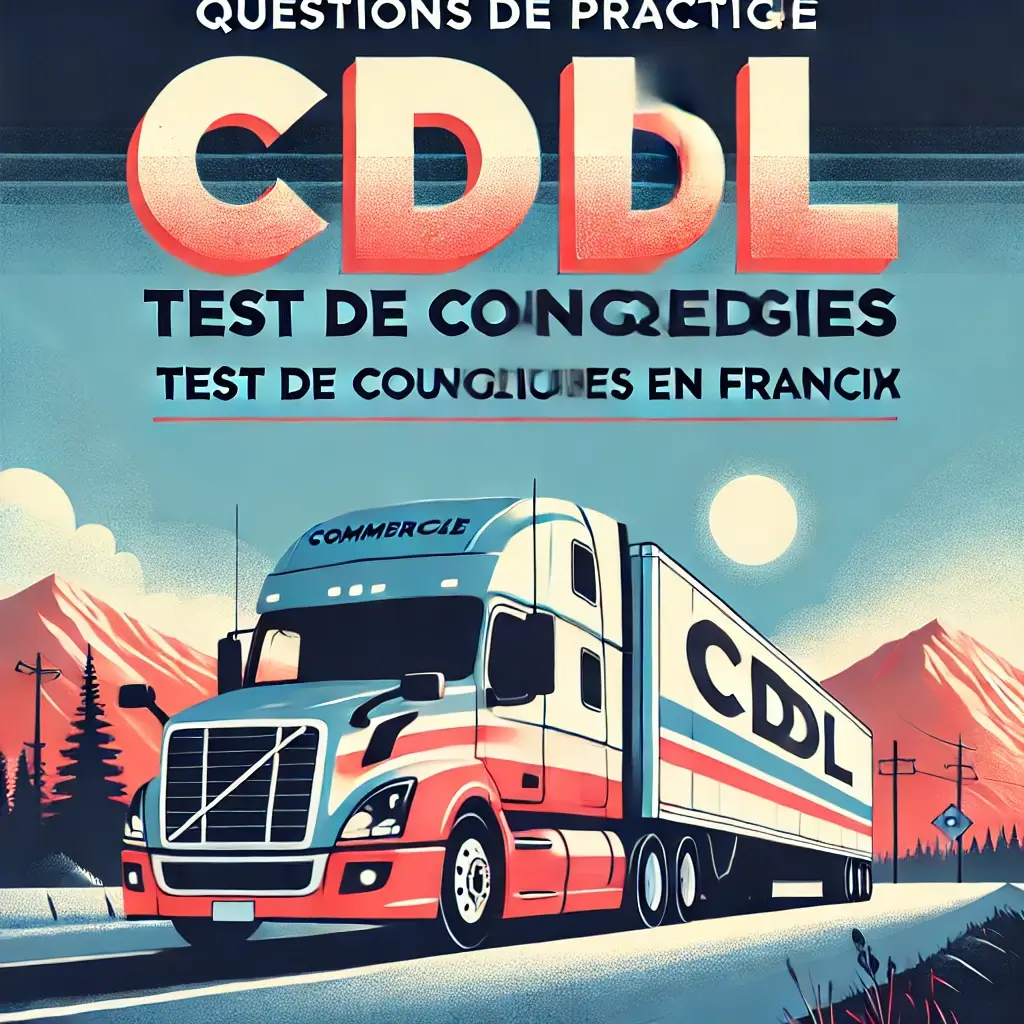 CDL Knowledge Test Practice Questions In French