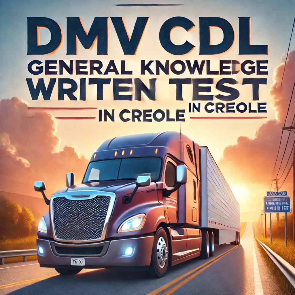 DMV CDL General Knowledge Written Test In Creole