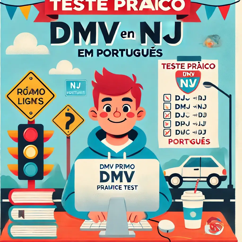 DMV NJ Test Practice Portuguese 2025 Teste Prático DMV NJ