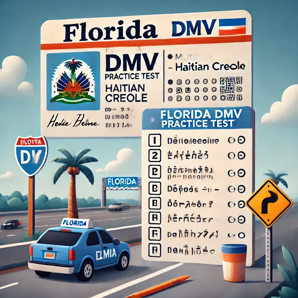 Florida DMV Practice Test In Creole 2025 Questions Answers