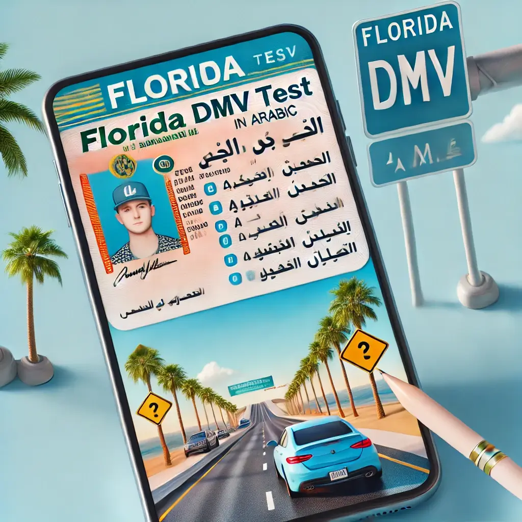 Florida DMV Practice Test In Arabic Language (اختبار DMV في فلوريدا)