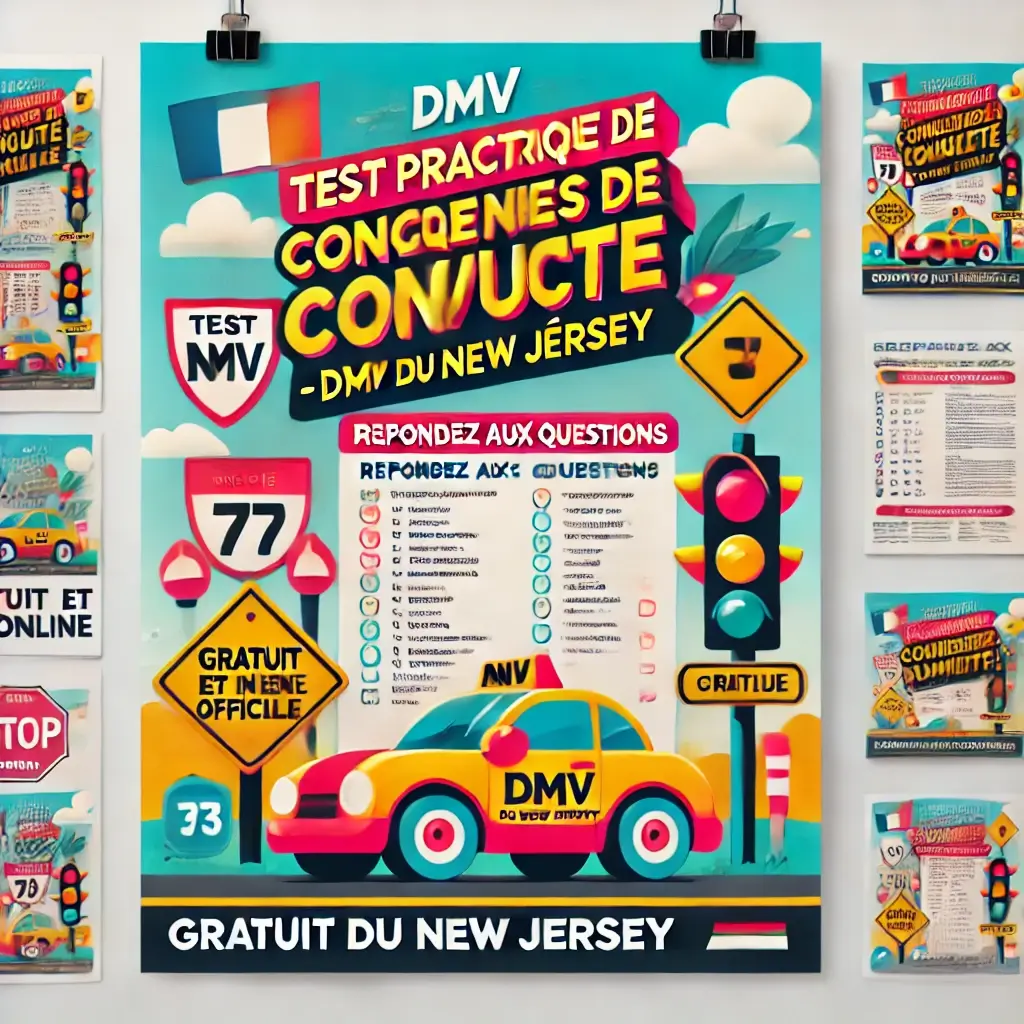NJ DMV Driving Knowledge Practice Test In French
