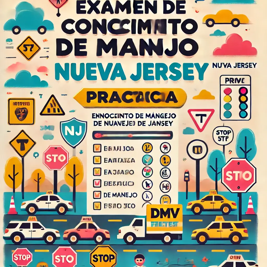NJ DMV Knowledge Test Practice Spanish 2025