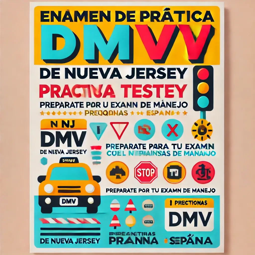 NJ DMV Practice Test In Spanish 2025 Questions Answers