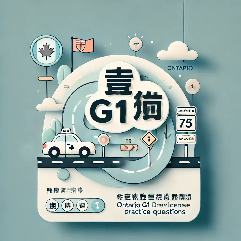 安大略省g1驾照练习题 Ontario G1 Driver's License Practice Questions In Chinese