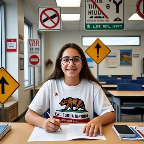 California DMV Written Knowledge Test In Hebrew 2025