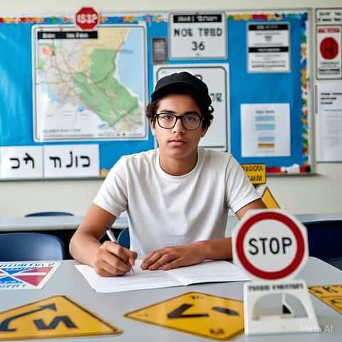 California Driver's License Practice Test In Hebrew