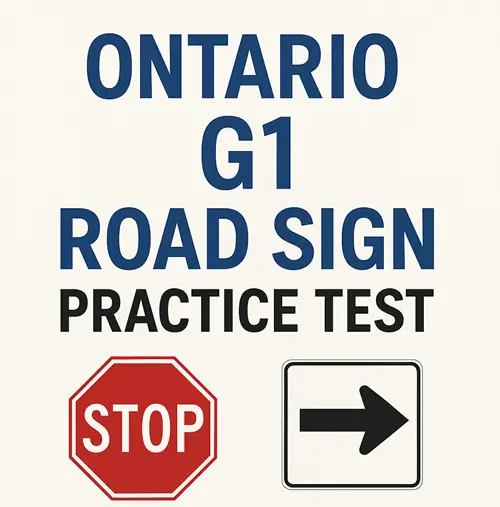 Ontario G1 Road Sign Practice Test In Tamil 2025